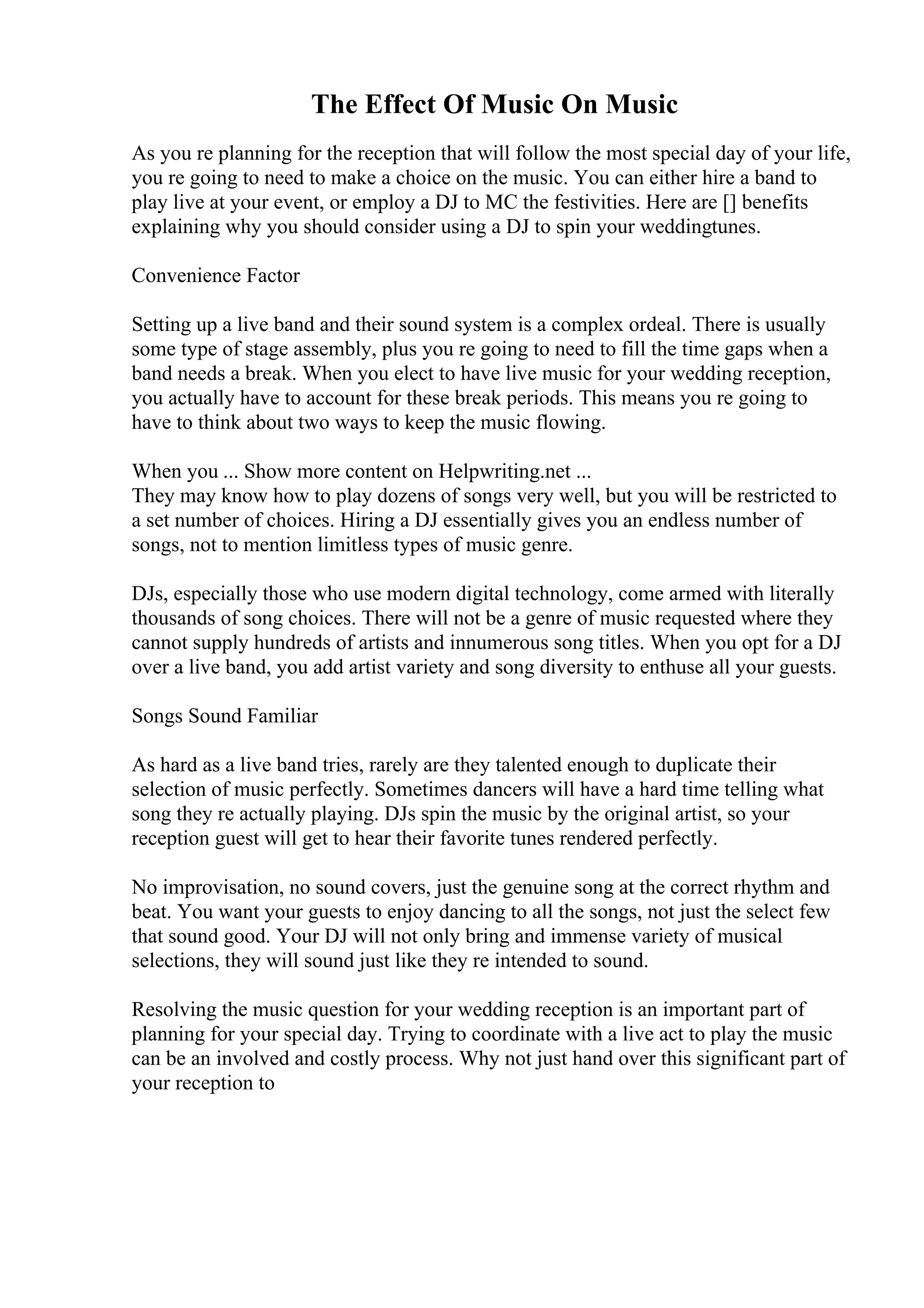 Ethnographic Essay Example | PDF