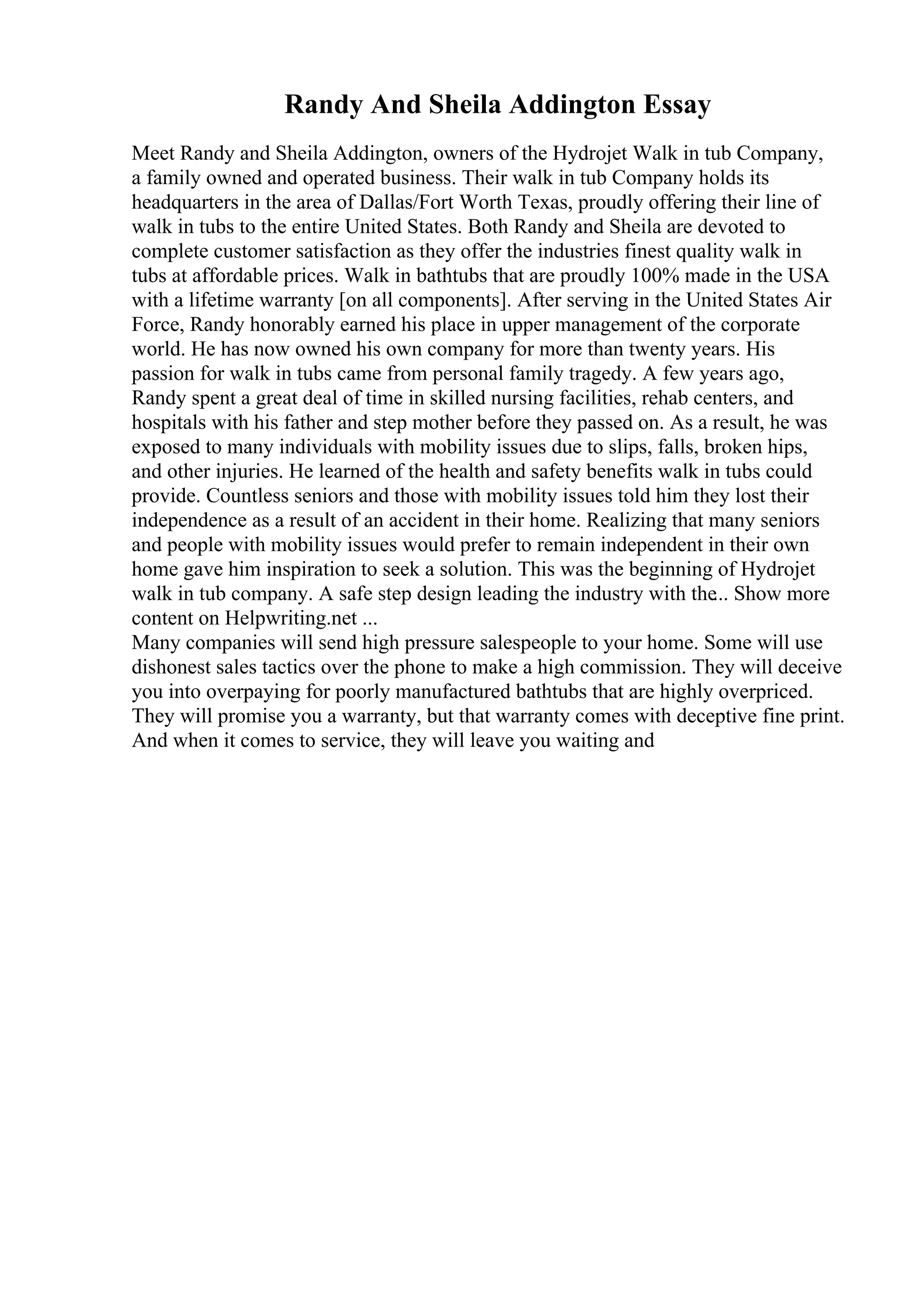 Ethnographic Essay Example | PDF