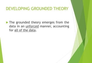 Ethnographic & Grounded Theory | PPTX | Science