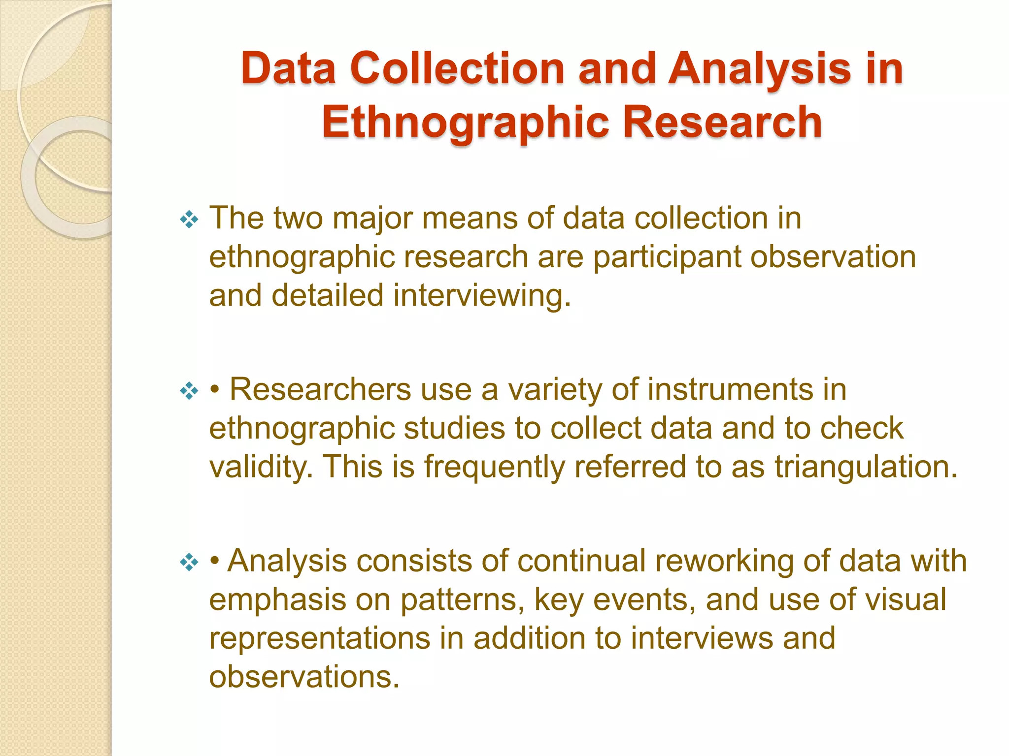Ethnographic research | PPTX