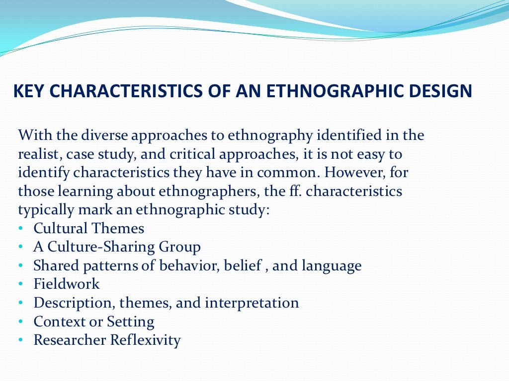 Ethnographic research (2)