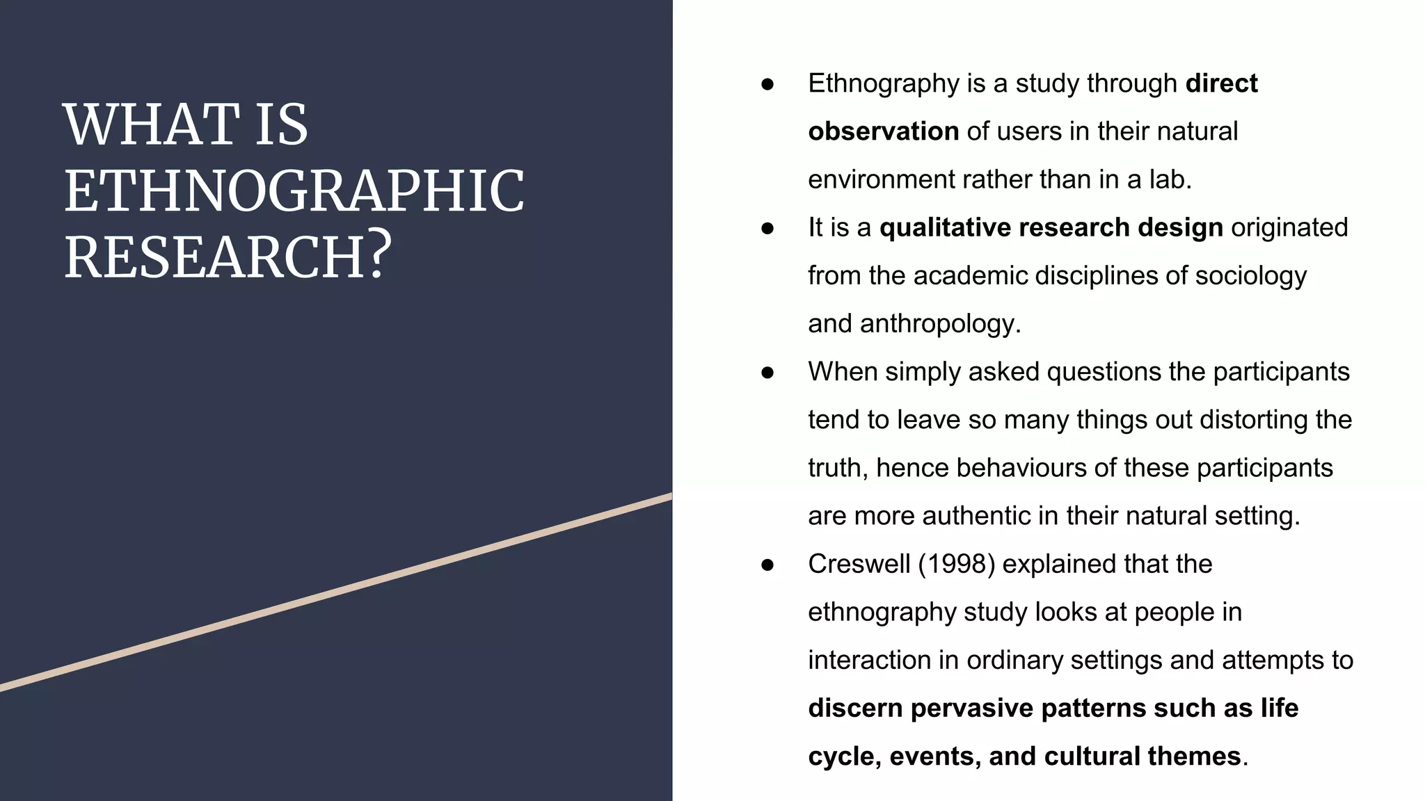 Ethnographic research methodology (ss) | PPTX