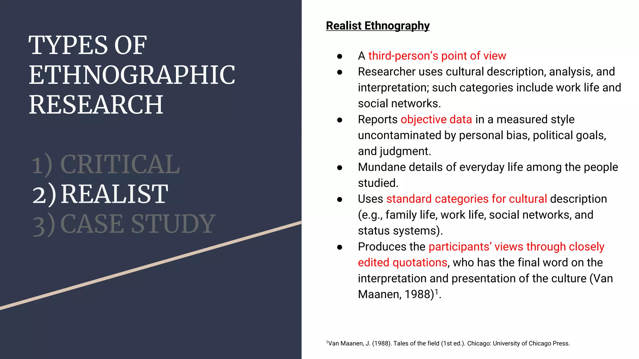 Ethnographic research methodology (ss) | PPTX