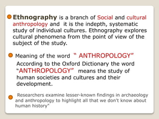 ethnographic research. A step by step guide for students who want to ...