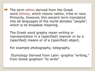 ethnographic research. A step by step guide for students who want to ...