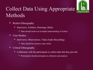 Ethnographic studies by hina kaynat | PPT
