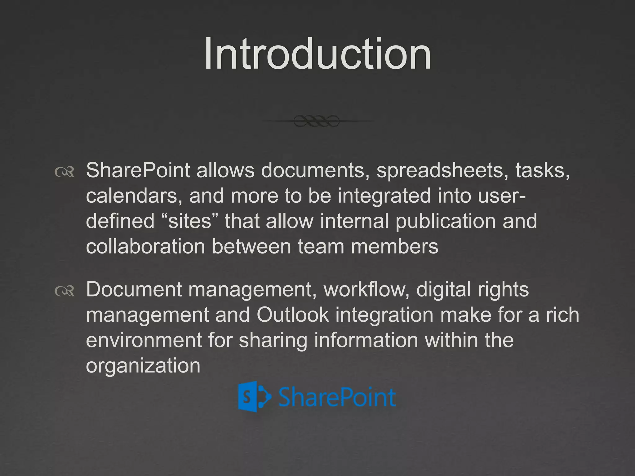 Microsoft SharePoint Communications | PPT