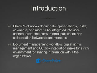 Microsoft SharePoint Communications | PPT