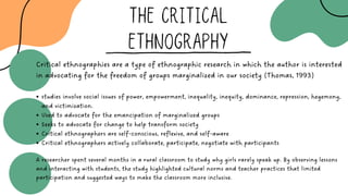 Ethnographic Research Design, Meaning, Definition ,Aim and Purpose ...