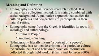 Introduction to Ethnography Ethnography-1.pptx