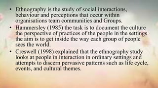Introduction to Ethnography Ethnography-1.pptx