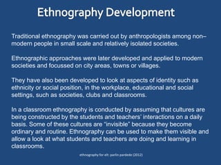 Ethnography | PPTX