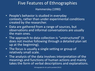 Ethnography | PPTX