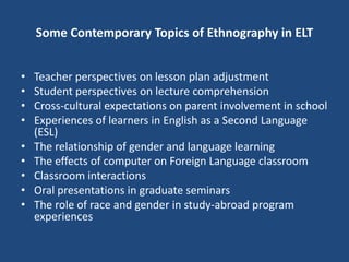 Ethnography | PPTX