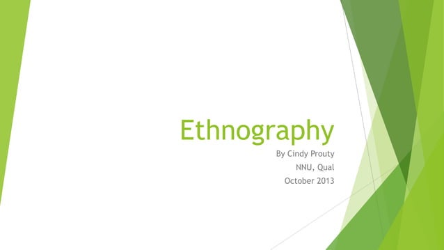 Ethnography | PPT