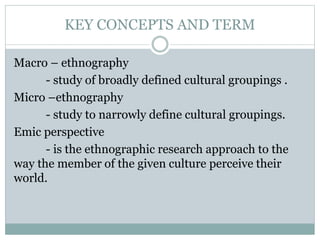 Ethnography | PPT