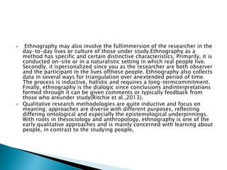 Ethnography | PPT