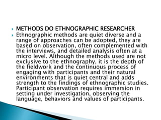 Ethnography | PPT