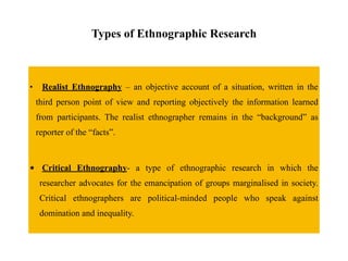 Ethnography | PDF