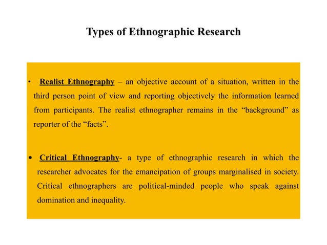 Ethnography | PPT