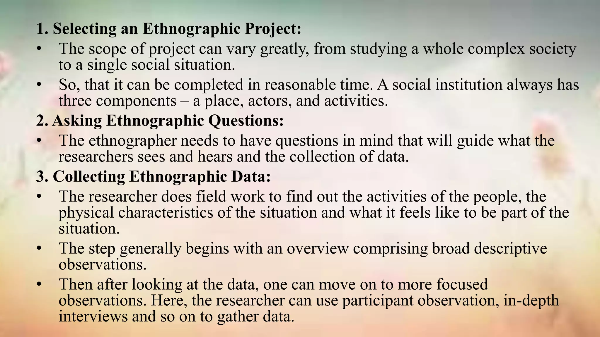 Ethnography | PPTX