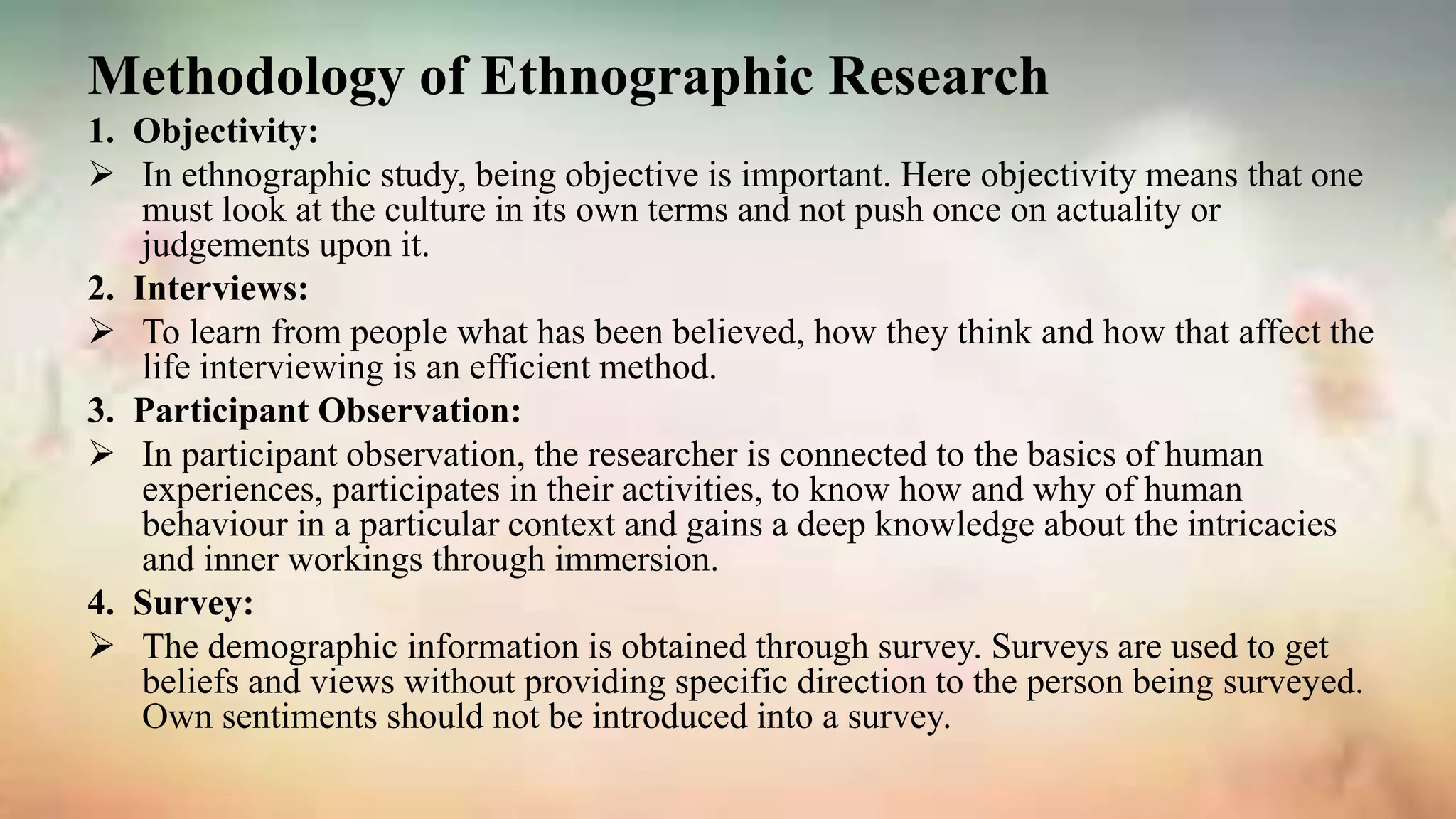 Ethnography | PPTX