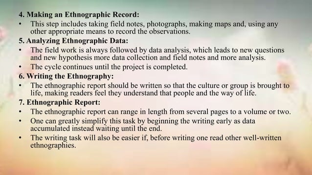 Ethnography | PPTX