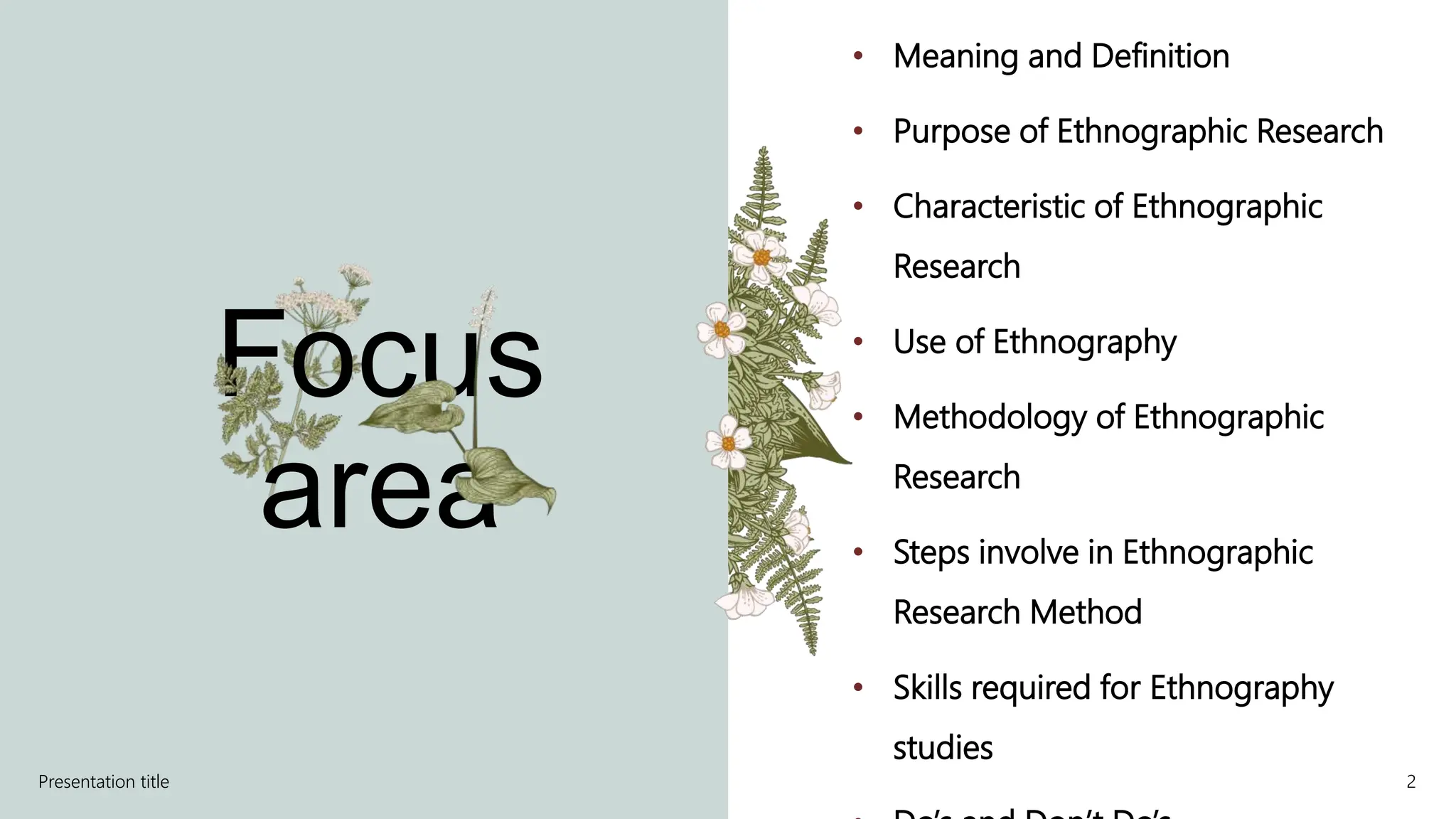 ETHNOGRAPHY. presentation for advanced classroom action research | PPTX