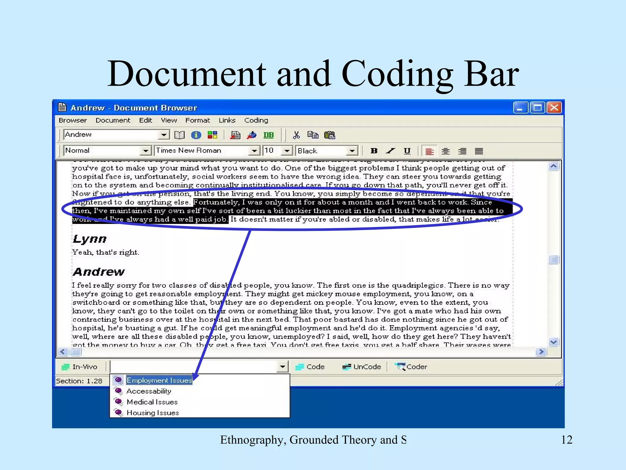 Ethnography, Grounded Theory and Systems Analysis | PPT