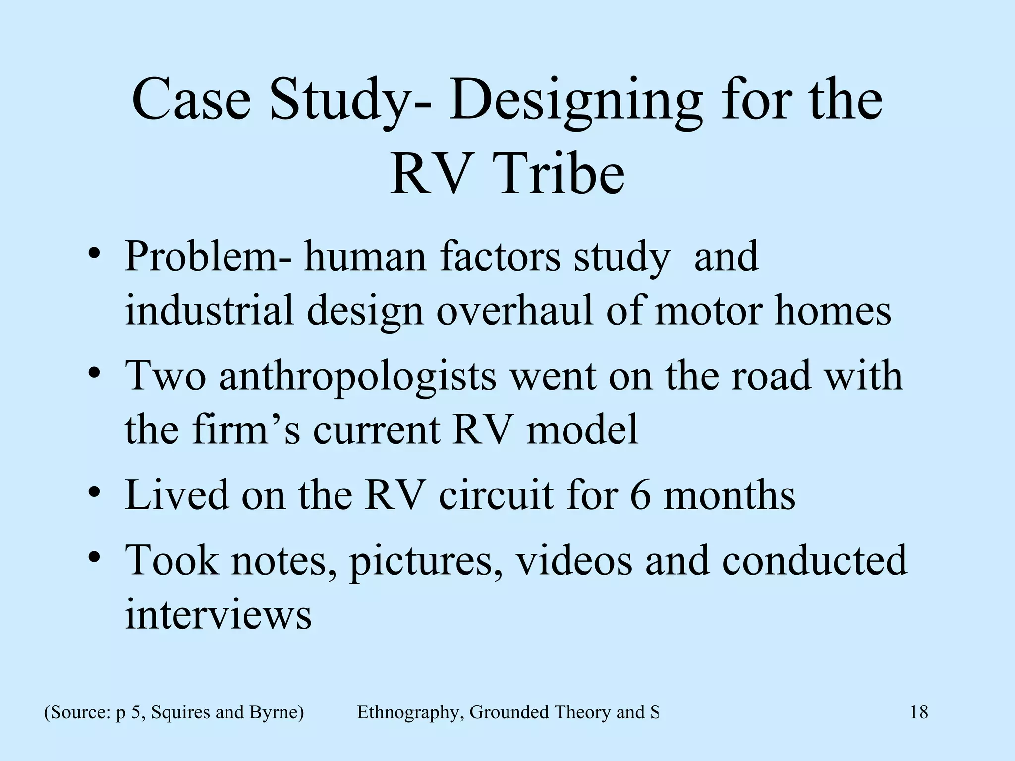 Ethnography, Grounded Theory and Systems Analysis | PPT