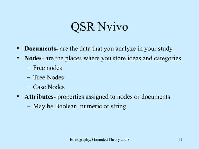 Ethnography, Grounded Theory and Systems Analysis | PPT