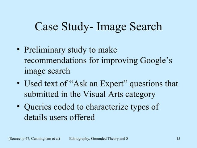 Ethnography, Grounded Theory and Systems Analysis | PPT