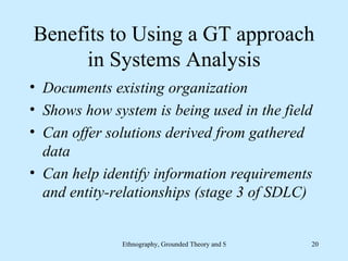 Ethnography, Grounded Theory and Systems Analysis | PPT