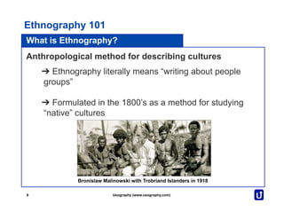 Ethnography 101 by Usography | PDF