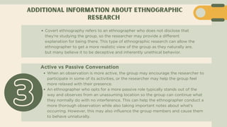 Ethnography approach, qualitative research | PDF
