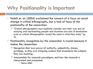 Ethnography Presentation Team Green | PPT