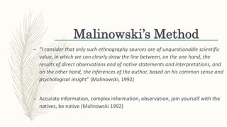 Ethnography and community development | PPT | Free Download