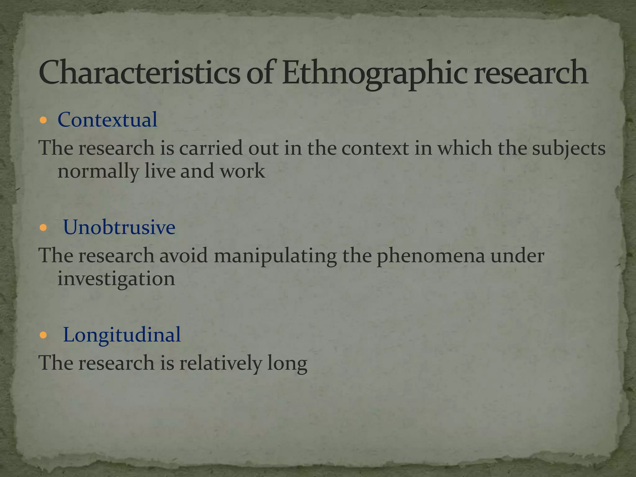 Ethnography Research | PPTX