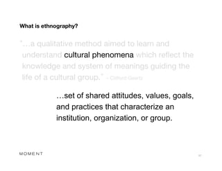 Ethnography for design | PDF