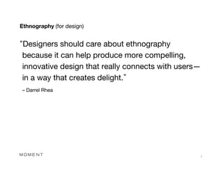 Ethnography for design | PDF