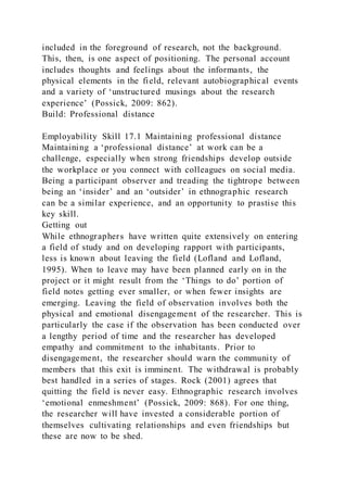 Ethnography is a qualitative research method that seeks to underst | DOCX