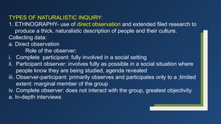 ethnography report- PERSONAL NATURE OF QUALITATIVE RESEARCH.pptx