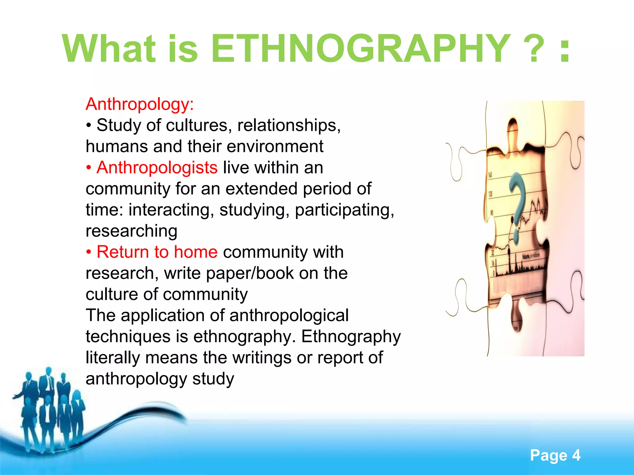 Ethnography research 1 | PPT