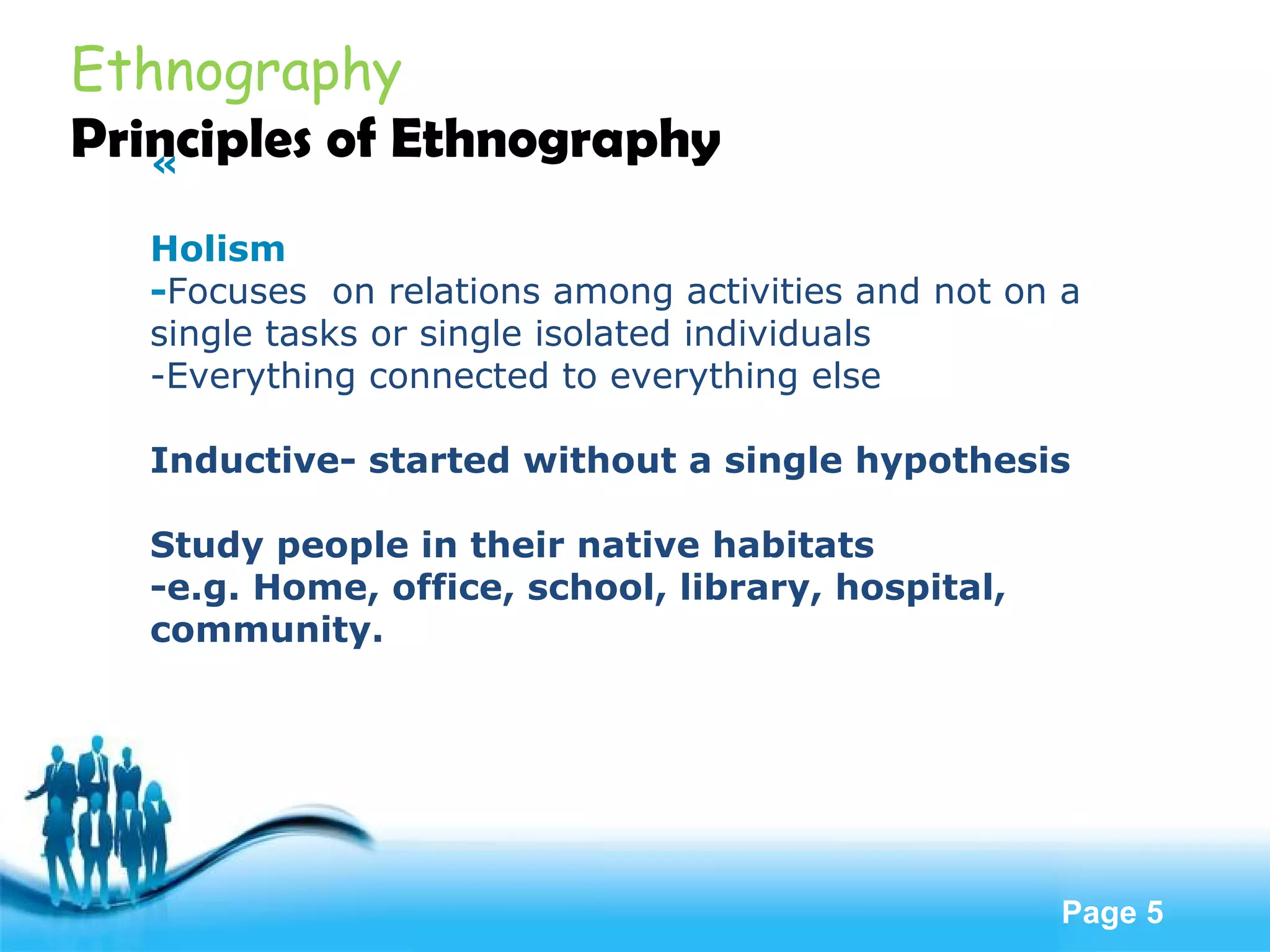 Ethnography research 1 | PPT