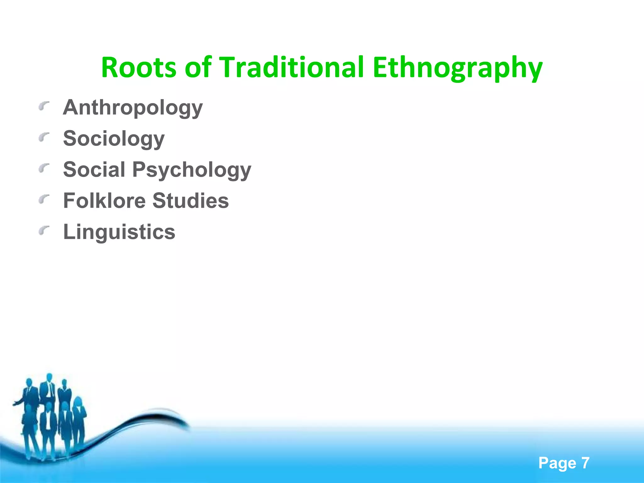 Ethnography research 1 | PPT