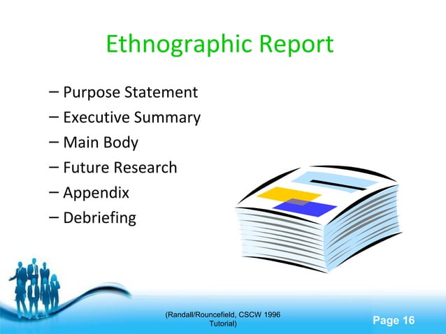 Ethnography research 1 | PPT