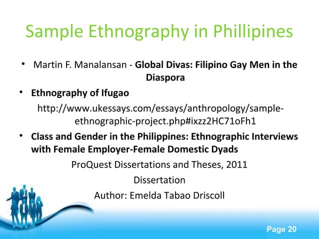 Ethnography research 1 | PPT