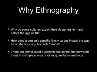 Ethnography | PPTX
