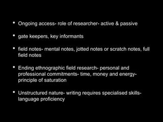 Ethnography | PPTX