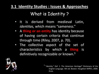 Identity in Ethnolinguistic Study | PPTX